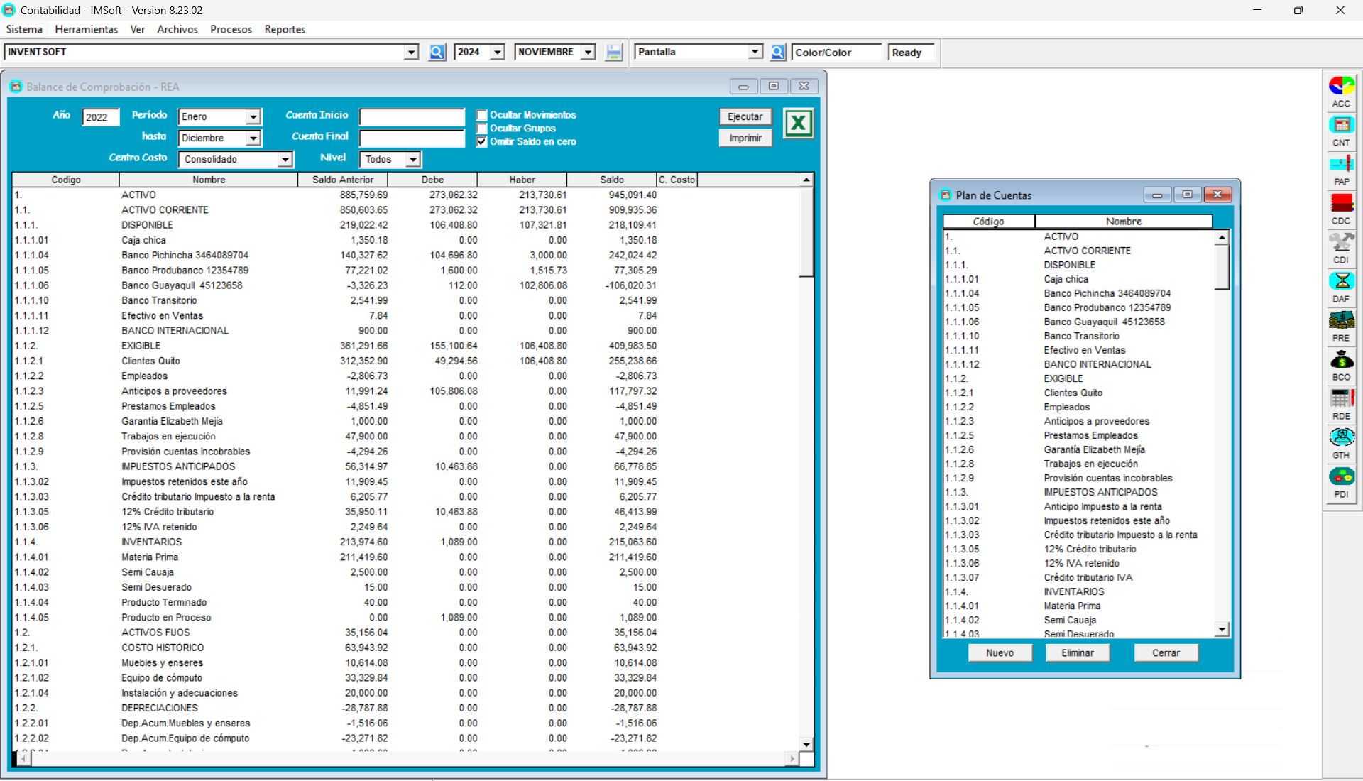 Contabilidad - IMSoft ERP Software
