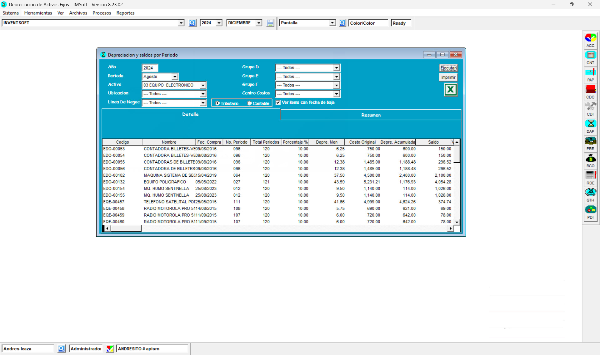 Activos Fijos y Depreciación - IMSoft ERP Software